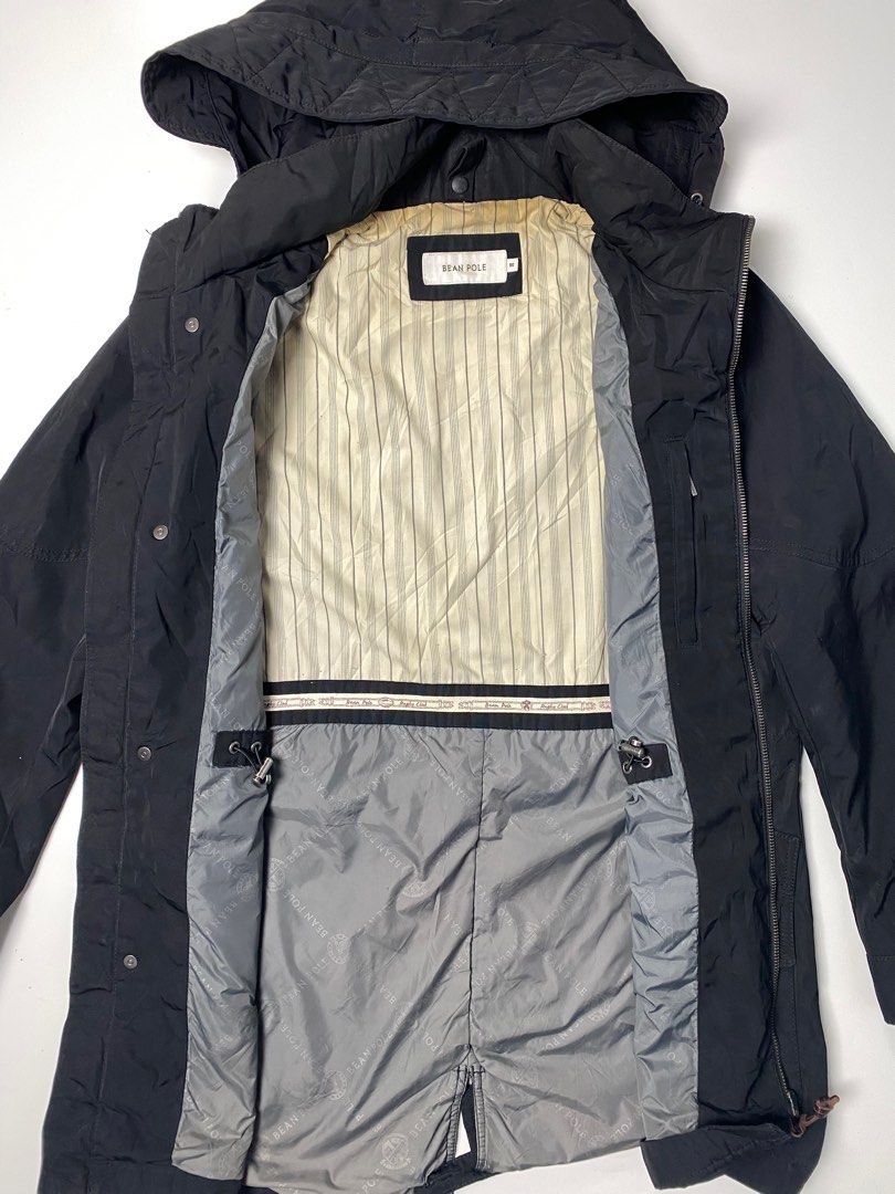 Beanpole parka jacket, Fesyen Pria, Pakaian , Baju Luaran di Carousell