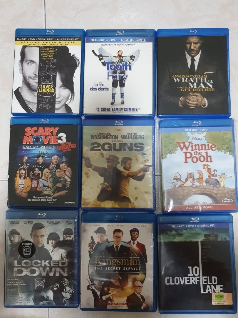 Blu Ray Movies, Hobbies & Toys, Music & Media, CDs & DVDs on Carousell