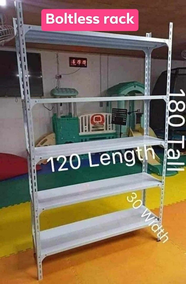 BOLTS AND BOLTLESS RACK, Furniture & Home Living, Furniture, Shelves ...