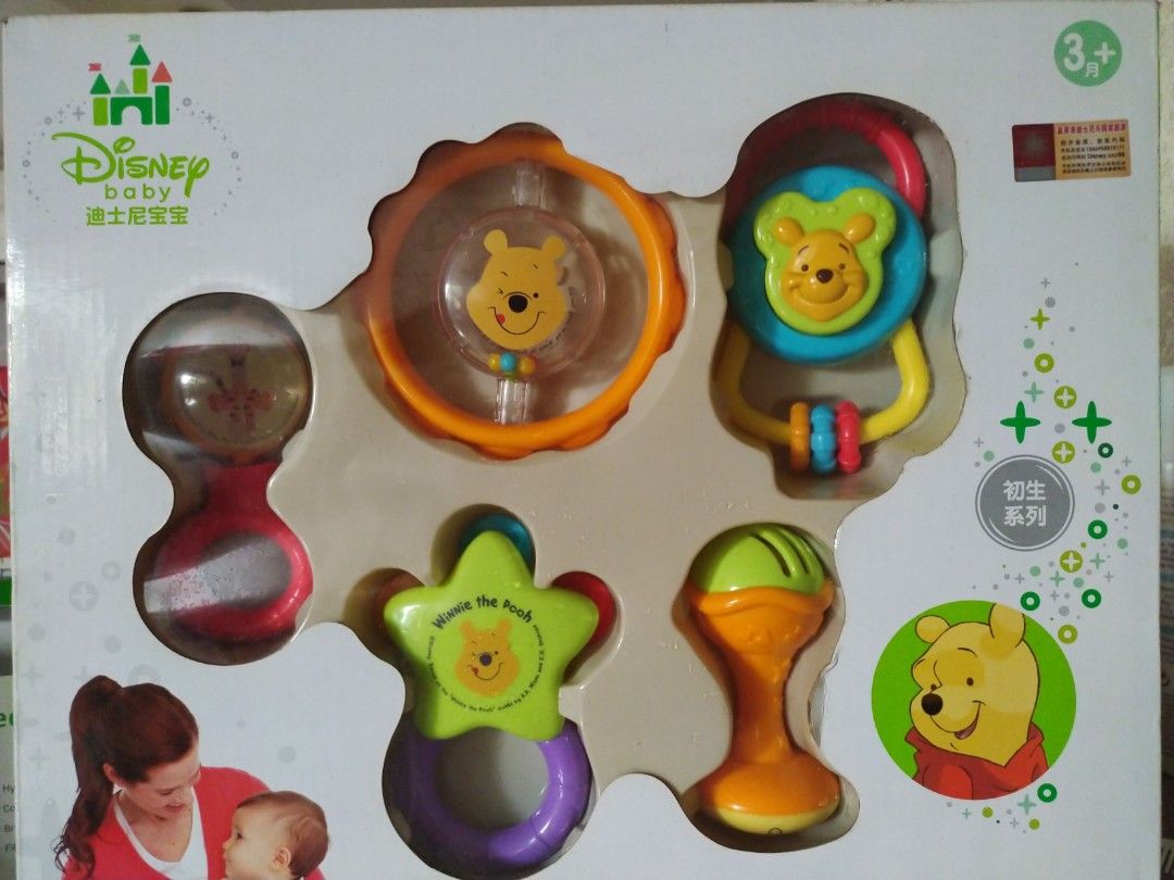 BRAND NEW Box of Disney Winnie the Pooh Rattles, Babies & Kids, Infant ...