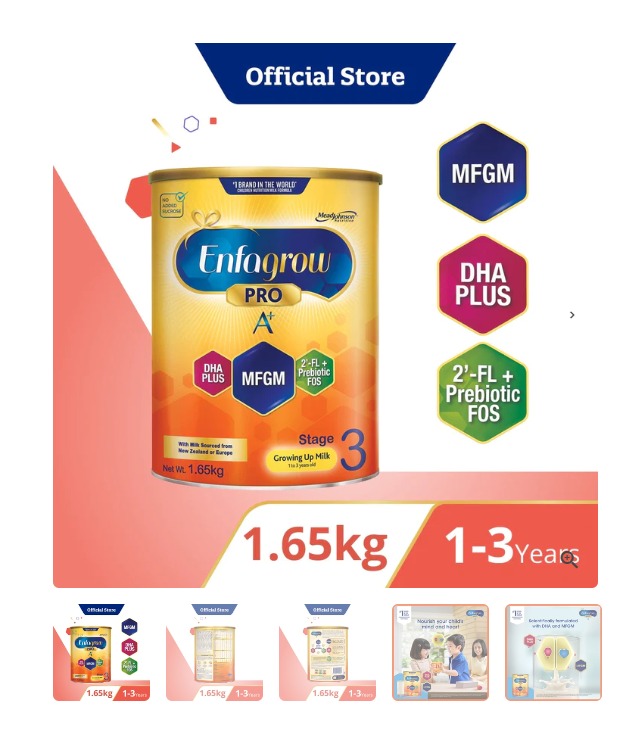 Brand New Enfagrow Pro A+ Stage 3, Original, 1.65kg, Babies & Kids ...
