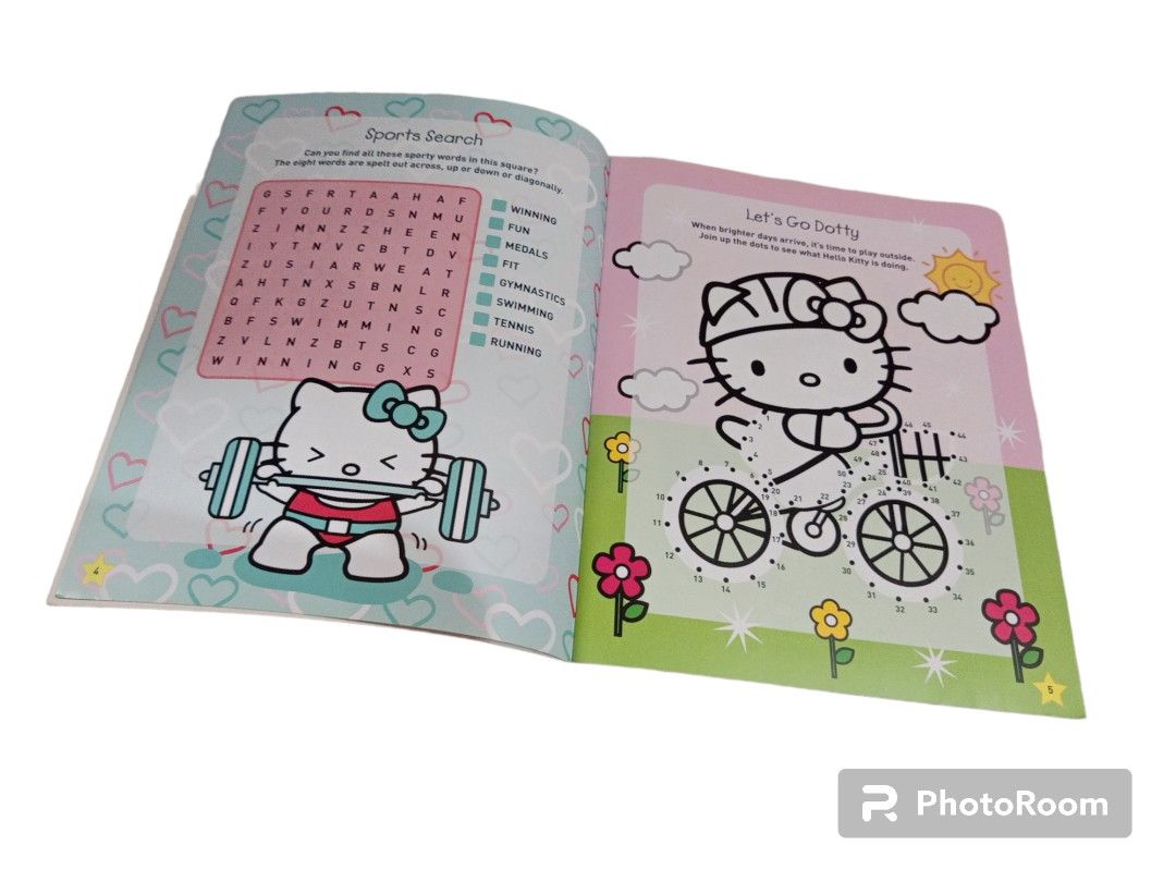 Buku Aktivitas Hello Kitty Activity Book, Buku & Alat Tulis, Buku Anak ...