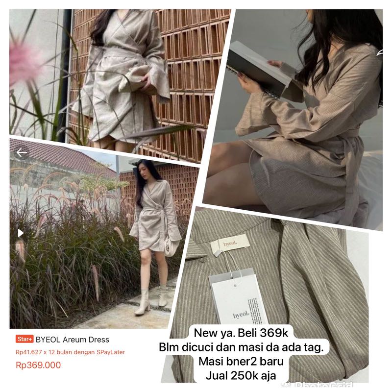 Byeol aerum dress, Fesyen Wanita, Muslim Fashion, Gaun di Carousell