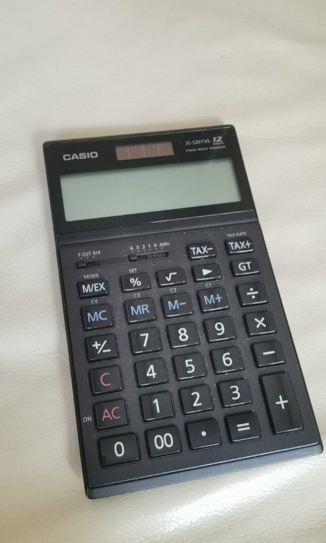 Casio JS 120TVS calculator, 電腦＆科技, 商務用科技產品 - Carousell