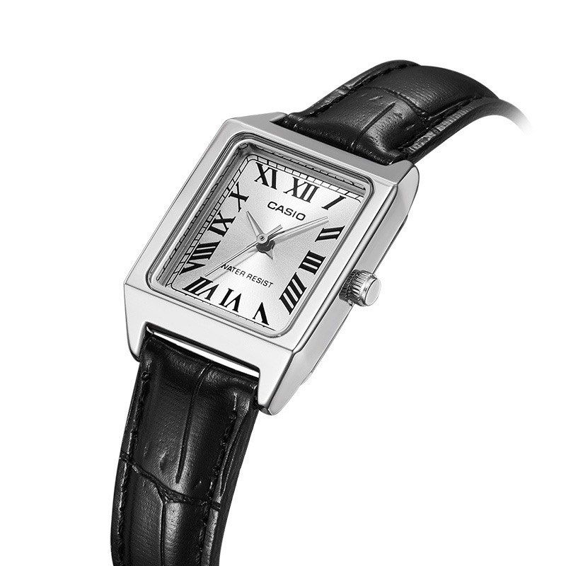 Casio ‘Tank’ Quartz white dial w leather strap, Luxury, Watches on ...