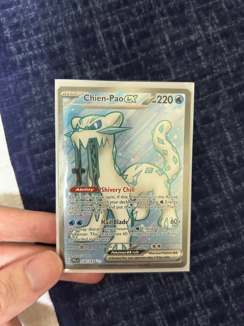 Chien Pao Ex full art secret rare Pokemon Scarlet & Violet: Paldea ...