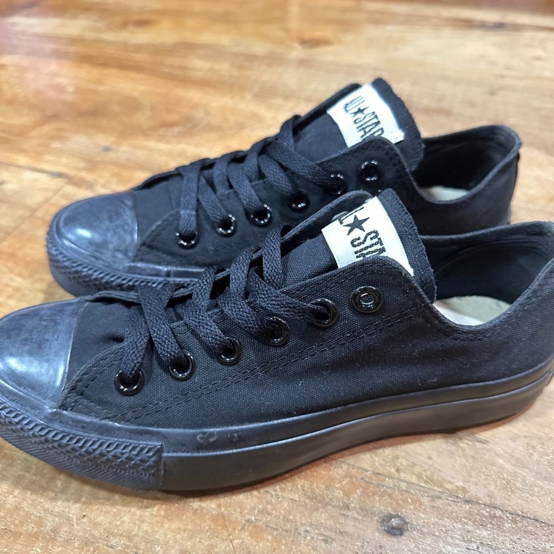 Chuck Taylor All Star Classic Low Top Monochrome Black Unisex (Men's 5. ...