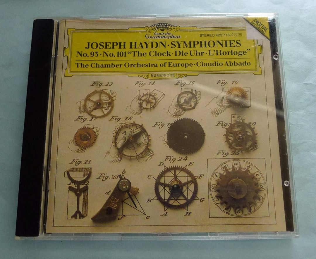 亞巴頓Claudio Abbado Joseph Haydn Symphonie The Clock德國銀圈舊版 古典樂發燒天碟No Ifpi ...