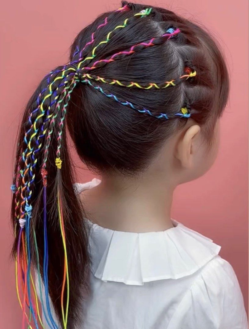 Colourful Children or Adult Hair Plaits, Women's Fashion, Watches ...