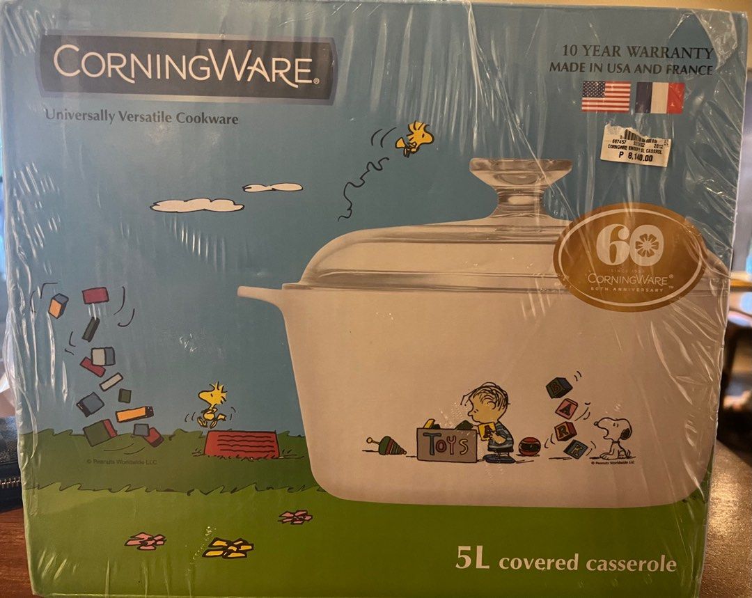 Corningware Peanuts 5L, Furniture & Home Living, Kitchenware ...
