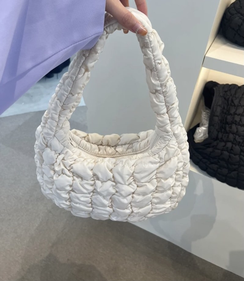 Cos white mini quilted shoulder bag, Women's Fashion, Bags & Wallets ...