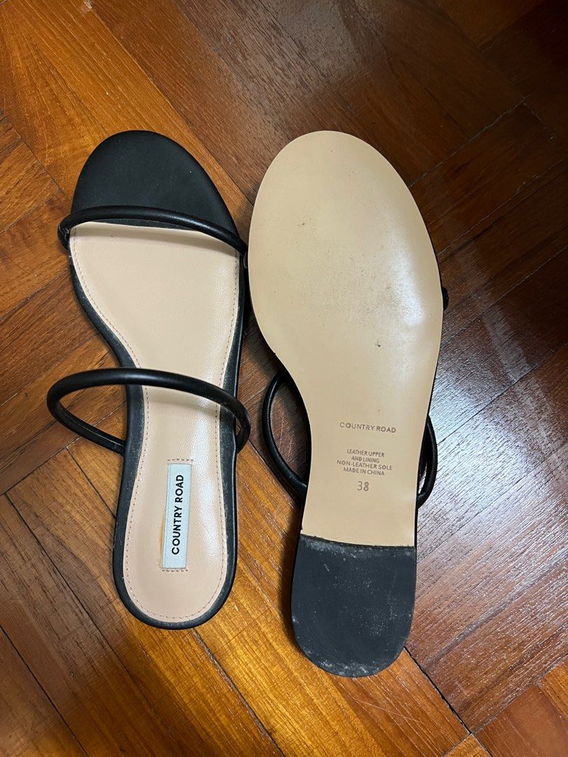Country Road Slides (Black), Women's Fashion, Footwear, Sandals on ...