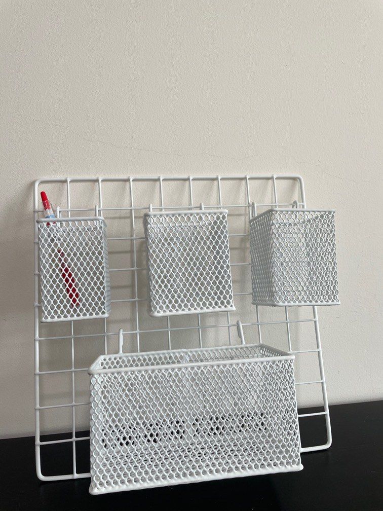 Daiso wire mesh square and baskets, Furniture & Home Living, Home ...