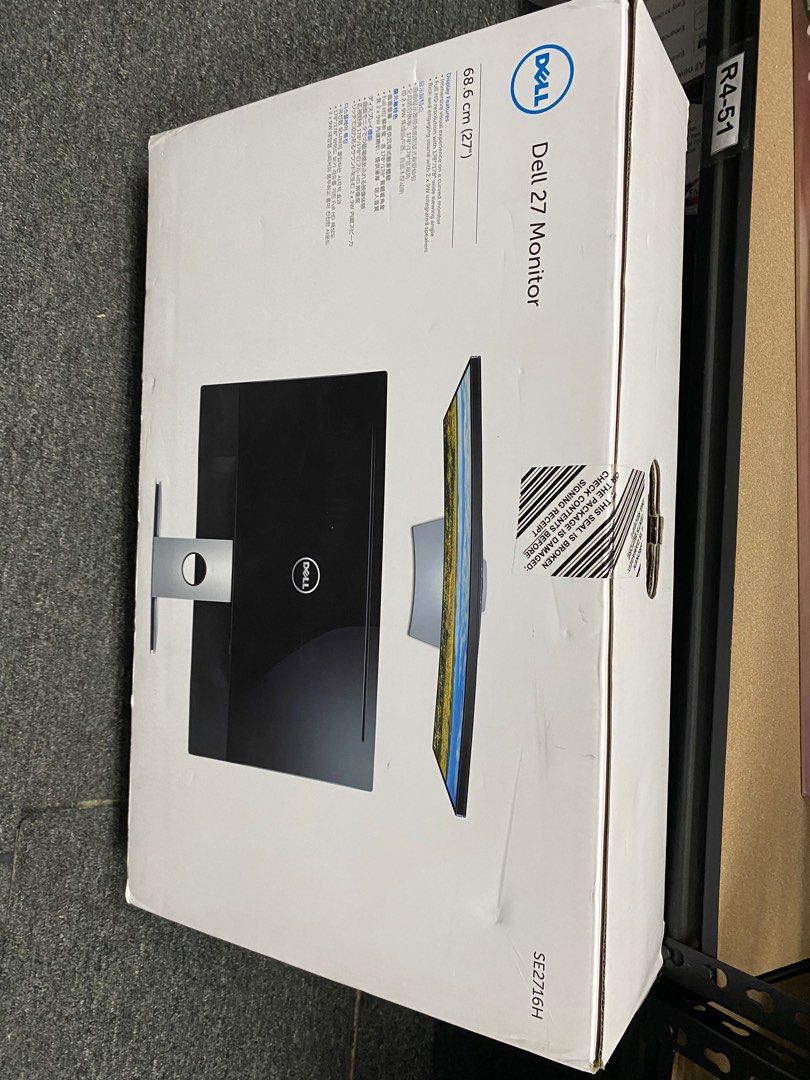 DELL MONITOR SE2716H FHD CURVED MONITOR BRAND NEW SEALED BOX FOR SALE ...