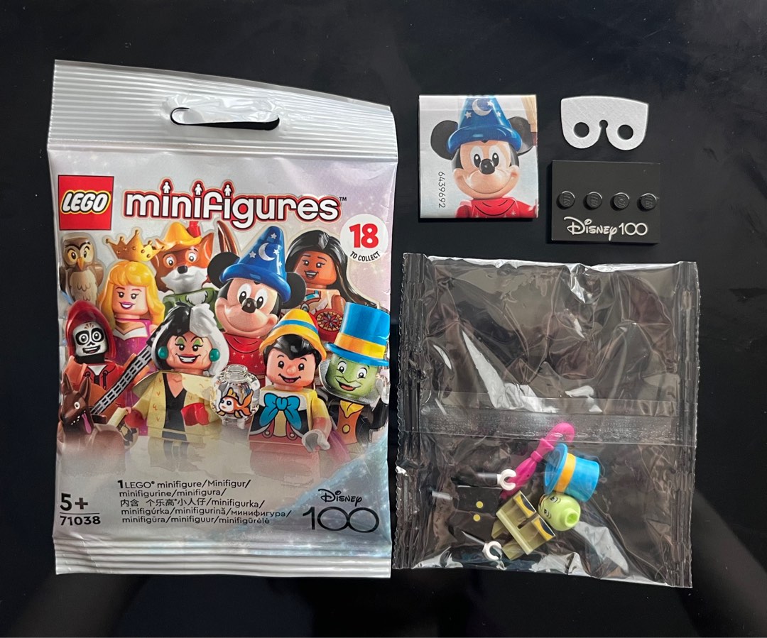 Disney 100 Lego minifigures Pinocchio 皮諾丘 木偶奇遇記 Jiminy Cricket 交換, 興趣及 ...