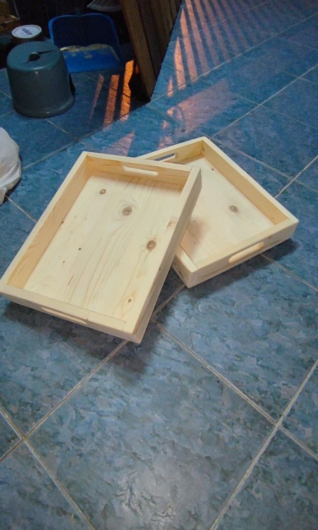 Dulang Kayu Pine, Furniture & Home Living, Bathroom & Kitchen Fixtures ...