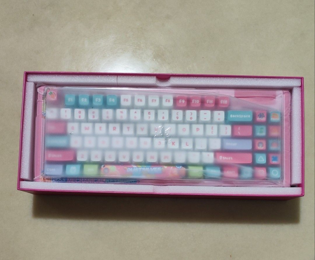 Dustsilver Kawaii Bunny Custom Keyboard, Computers & Tech, Parts ...
