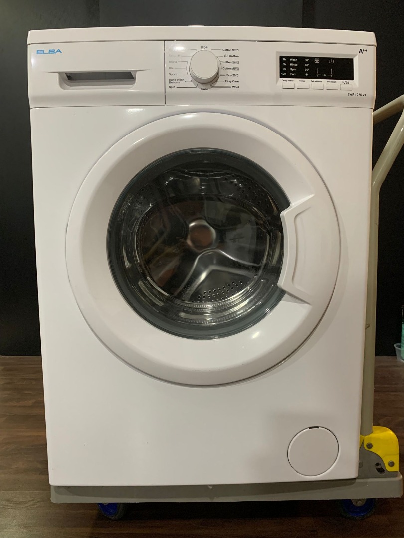 ELBA Washing Machine 7kg EWF 1075VT, TV & Home Appliances, Washing ...