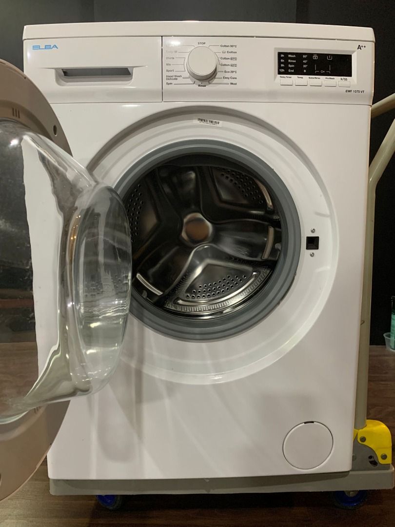 ELBA Washing Machine 7kg EWF 1075VT, TV & Home Appliances, Washing ...