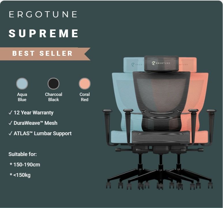 ErgoTune Supreme V3 - BRAND NEW with free delivery, Furniture & Home ...