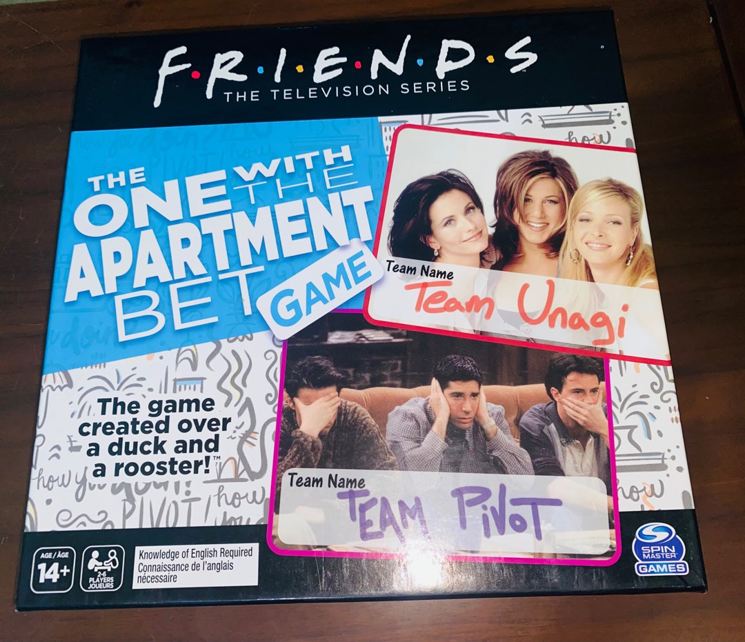 FRIENDS board game (apartment bet questions) on Carousell