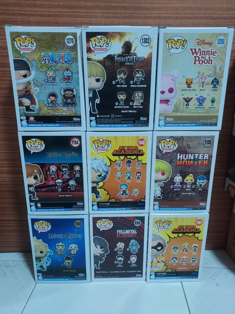 Funko anime @ $20 official stickers, Hobbies & Toys, Toys & Games on ...