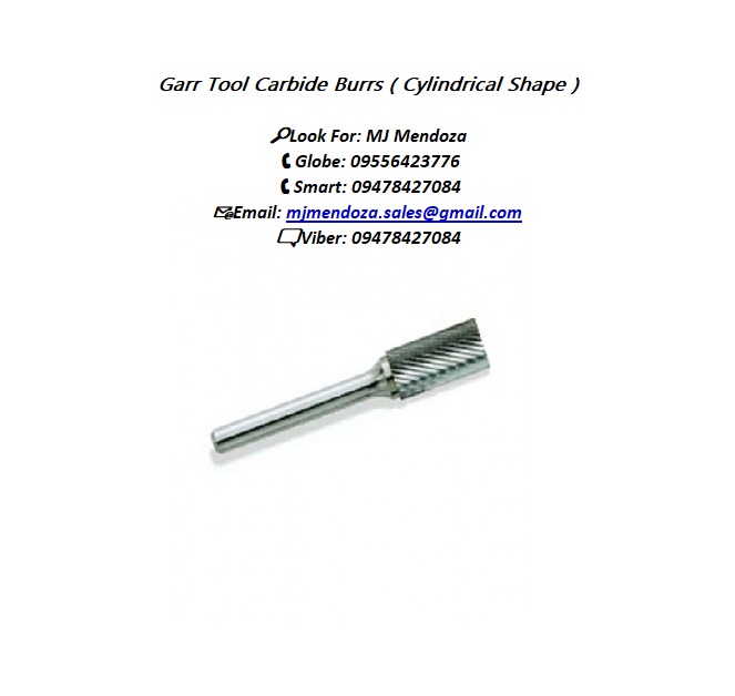 Garr Tool Carbide Burrs ( Cylindrical Shape ), Commercial & Industrial ...