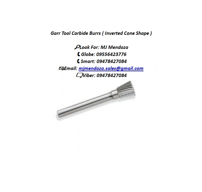 Garr Tool Carbide Burrs ( Inverted Cone Shape ), Commercial ...
