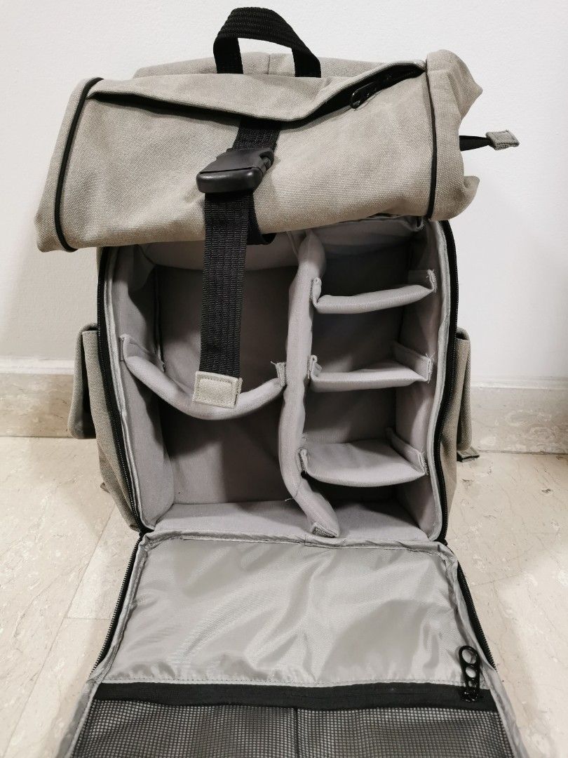 Grey camera backpack, Photography, Photography Accessories, Camera Bags ...