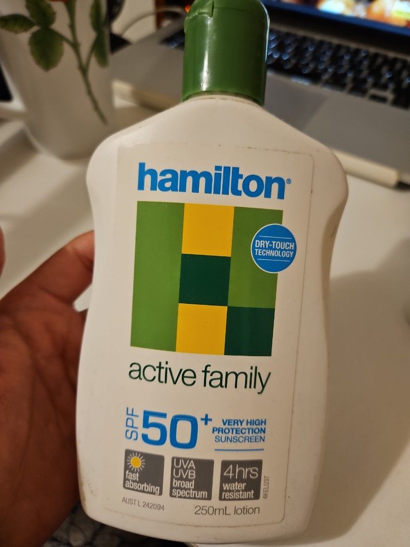 Hamilton sunscreen, Beauty & Personal Care, Face, Face Care on Carousell