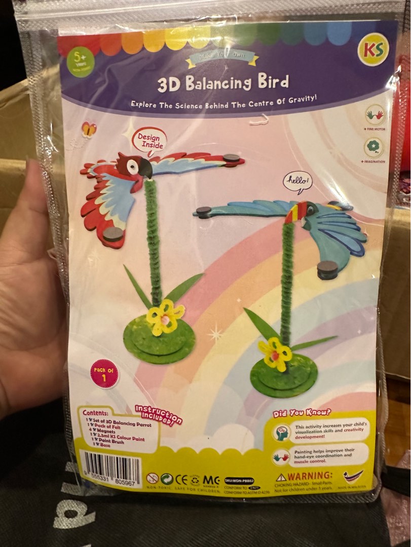 Handicraft Balancing Bird / Felt Wind Chime, Hobbies & Toys, Stationery ...