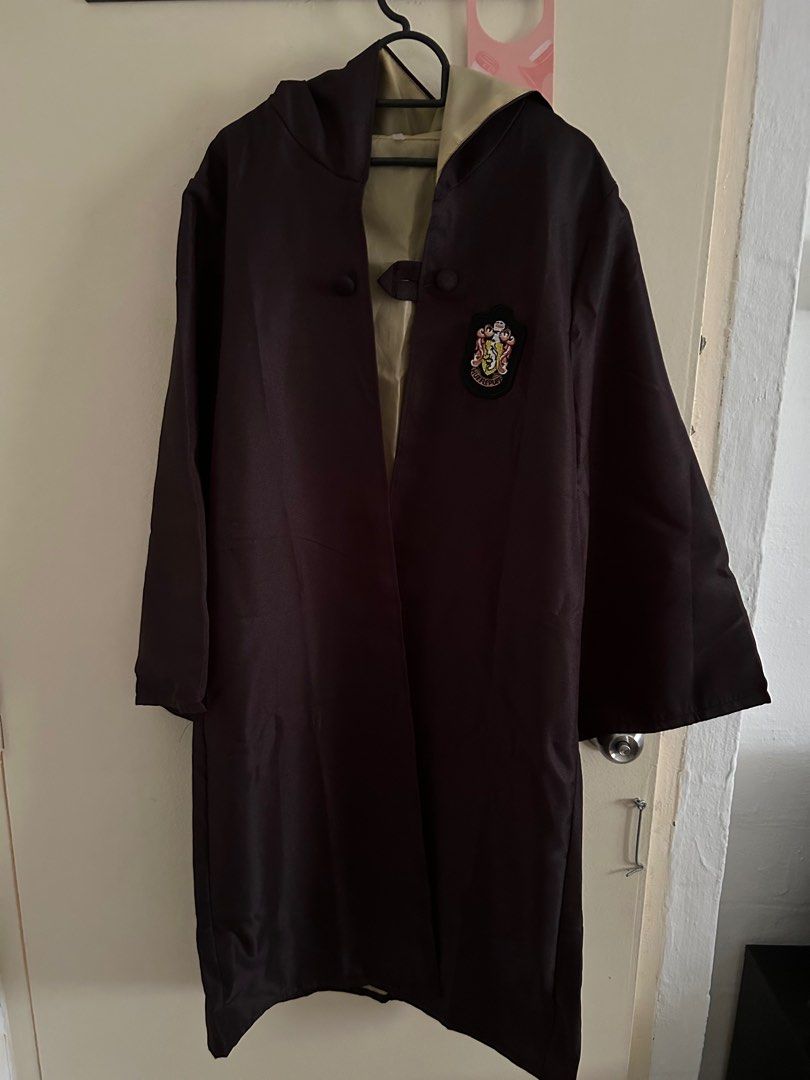 Harry Potter Hufflepuff Cloak Costume, Women's Fashion, Coats, Jackets ...