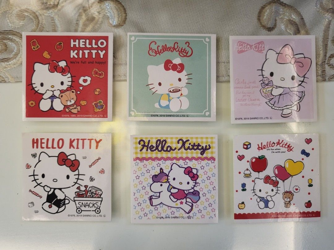 Hello Kitty Sticker Set, Hobbies & Toys, Toys & Games on Carousell