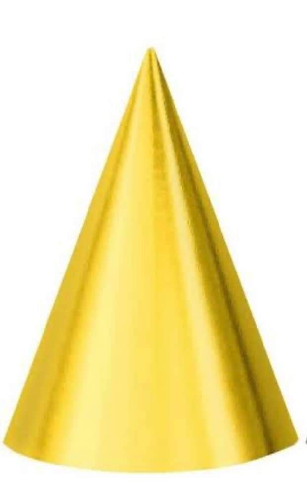 Henley Metallic Gold Party Hats - 10pcs, Hobbies & Toys, Stationary ...