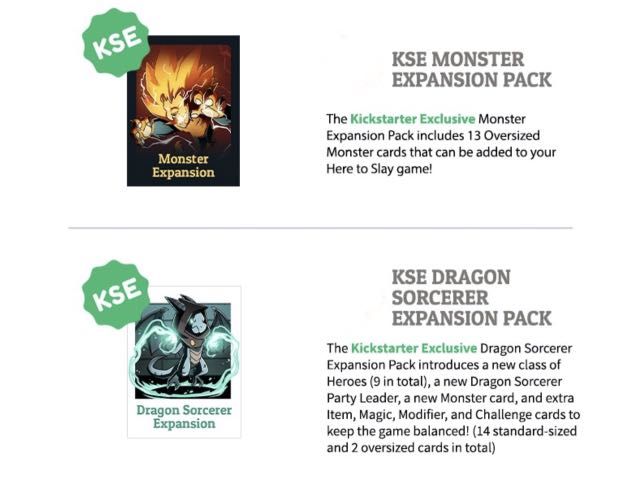 Here To Slay Exclusive Edition Base Game + Monster Expansion + Dragon ...