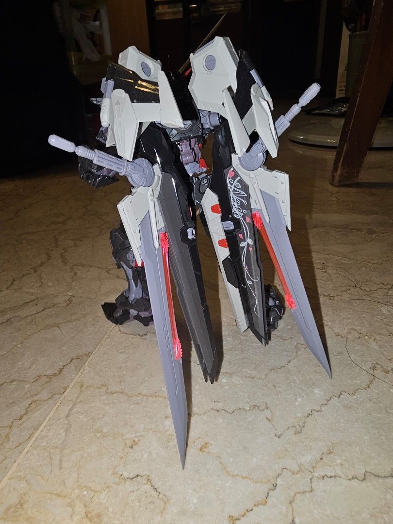 HIRM Astray Noir Gundam 1/100 built, Hobbies & Toys, Toys & Games on ...
