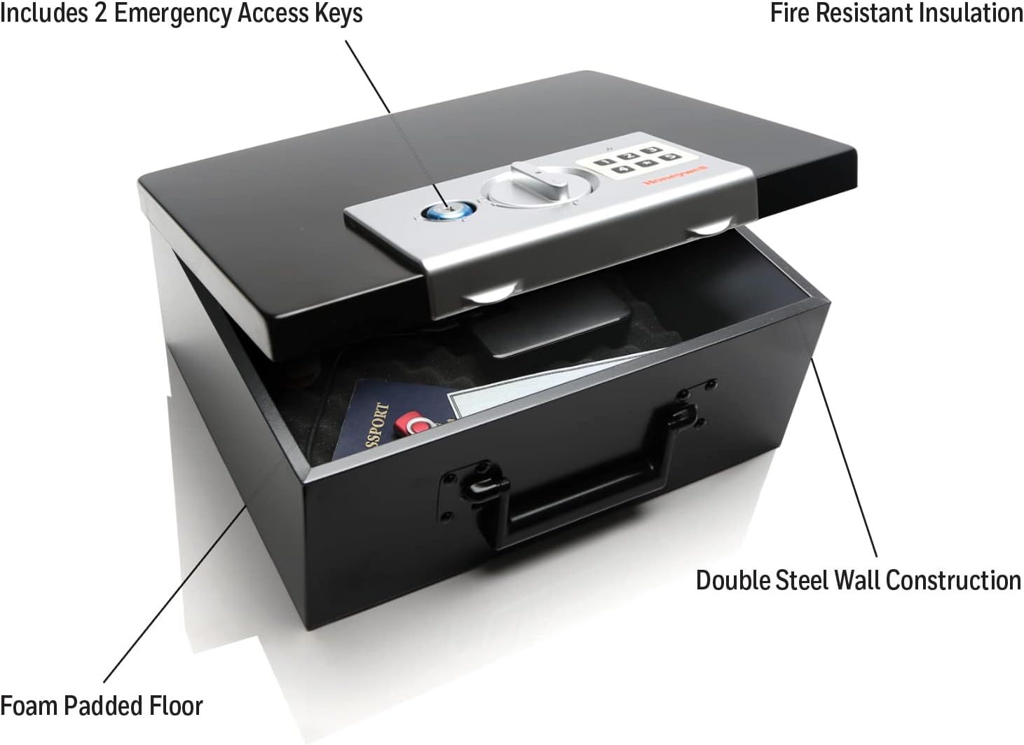 Honeywell Safes & Door Locks - 6108 Fire Resistant Steel Security Safe ...