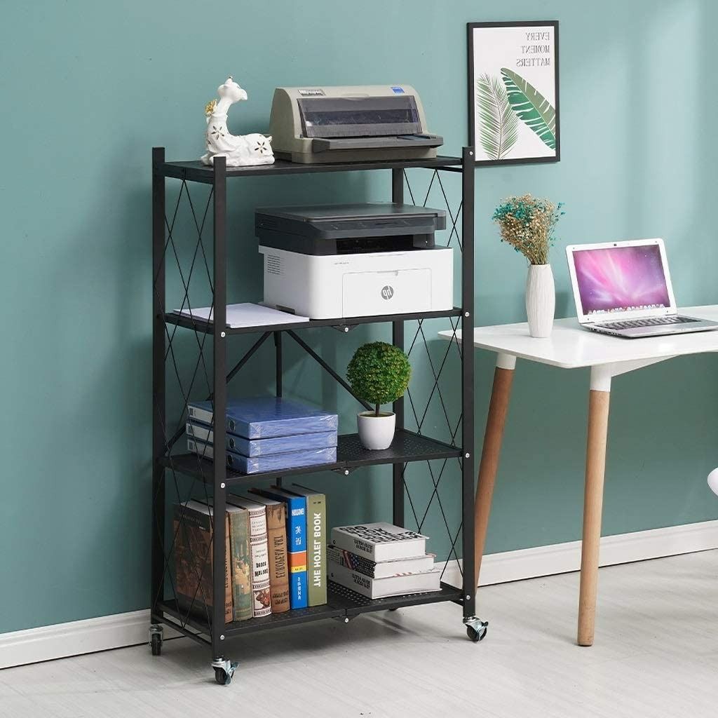 [iDS] Movable Rack Folding Kitchen Storage Rack Shoe Racks Display ...