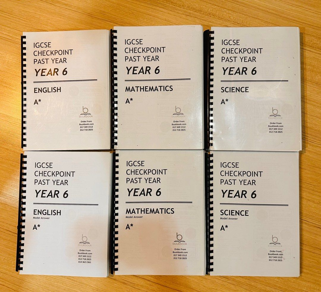 IGCSE checkpoint past year Year 6, Hobbies & Toys, Books & Magazines ...