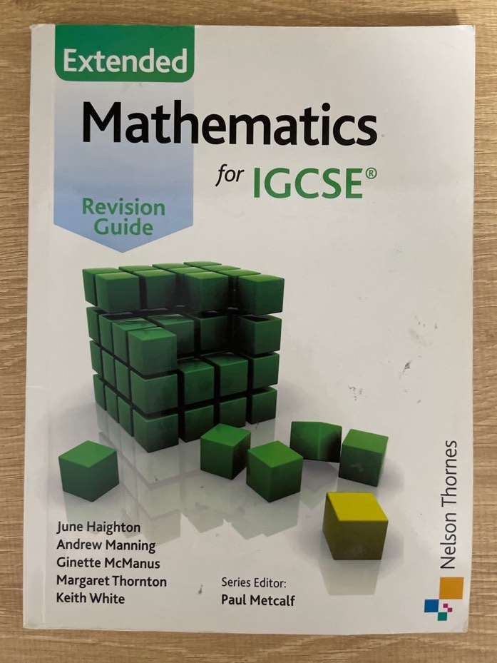 IGCSE Extended Mathematics Recision Guide, 興趣及遊戲, 書本 & 文具, 教科書 - Carousell