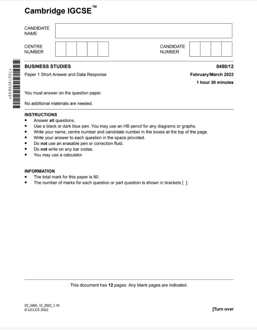 IGCSE past year papers, Everything Else on Carousell