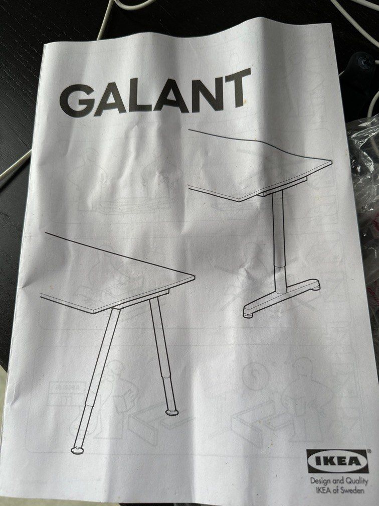 IKEA Galant Desk, Furniture & Home Living, Furniture, Tables & Sets on ...