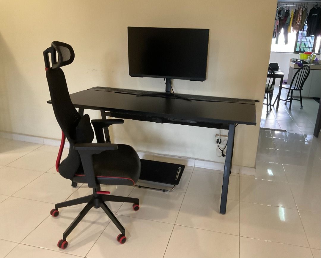 IKEA Gaming Desk & Chair, Furniture & Home Living, Furniture, Tables ...
