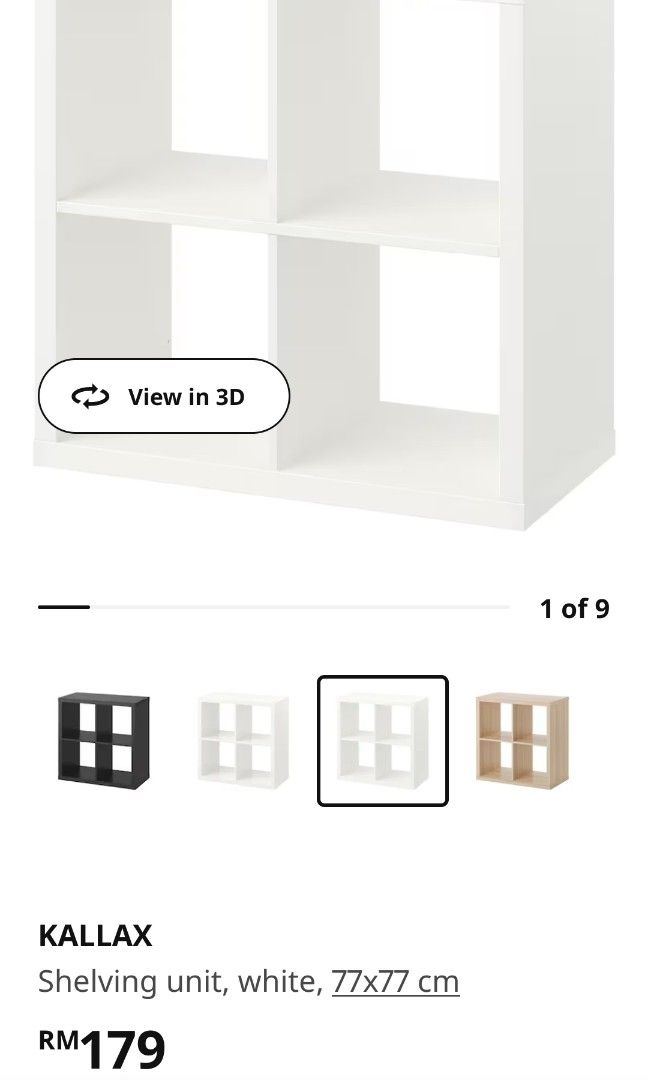 Ikea kallax with inserts, Furniture & Home Living, Furniture, Shelves ...