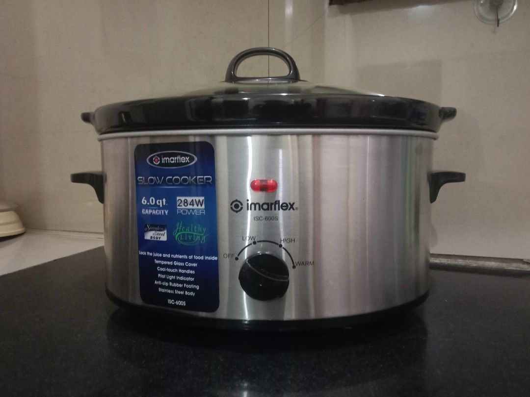 Imarflex Slow Cooker 6 QT (5.7 kg), TV & Home Appliances, Kitchen ...