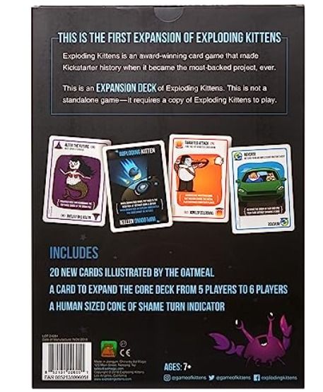Imploding Kittens Expansion Of Exploding Kittens Children Family Game (H0515), Hobbies & Toys ...