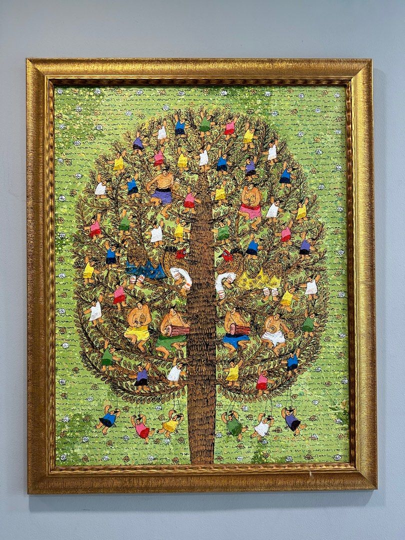 Indonesian Painting Tree of Life, Furniture & Home Living, Home Decor ...