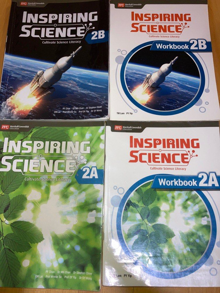 Inspiring Science 2A 2B textbook& workbook, 興趣及遊戲, 書本 & 文具, 教科書 - Carousell
