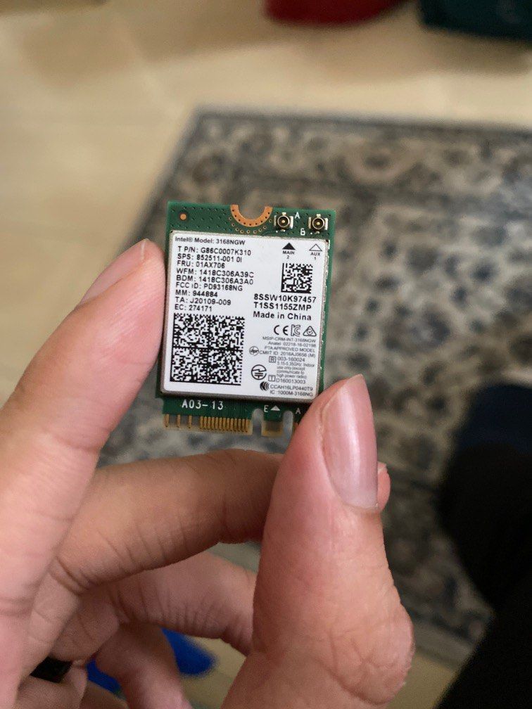 Intel 3168NGW wifi card only, Computers & Tech, Parts & Accessories ...