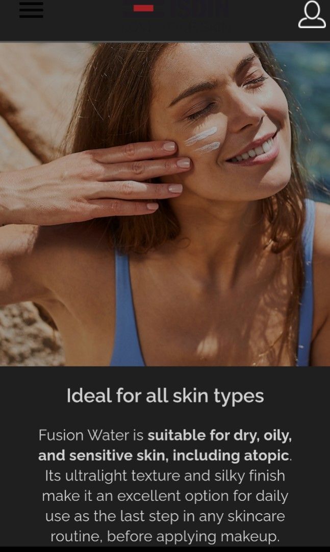 Isdin Sunscreen SPF 50 (Sample size), Beauty & Personal Care, Face ...